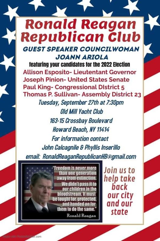 Ronald Reagan Republican Club – Current Events